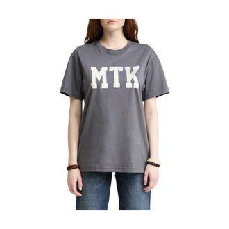Denimist Klassisches Slate Grey T-Shirt - - Tops - Damen - Grau - S