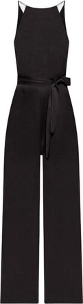 PESERICO Femme, Combinaisons et Ensembles, Noir, Taille: 38 FR Combinaison Dos Nu