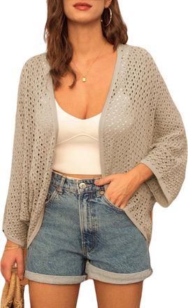 Grace Karin Hollowed-Out Kurzer Blazer Strickjacke Bolero Elegante Damen Abend Bolero Aprikose XL