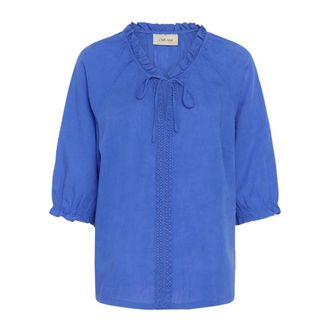 Cream Femme, Blouses et Chemises, Bleu, Taille: 38/40 FR Blouses