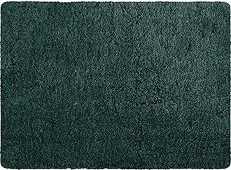 MSV Teppich aus Mikrofaser, 50 x 70 cm, dunkelgr&uuml;n