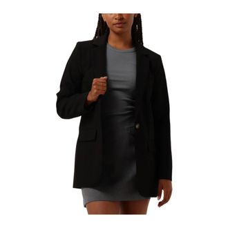 Object Schwarzer Blazer mit Langen &Auml;rmeln - - Jackets - Damen - Schwarzk - XL