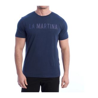 La Martina Herren T-Shirt mit kurzem Arm und zeitlosem Design - - Tops - Herren - Blau - 3XL