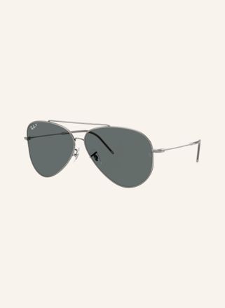 Ray-Ban Sonnenbrille Aviator Reverse grau