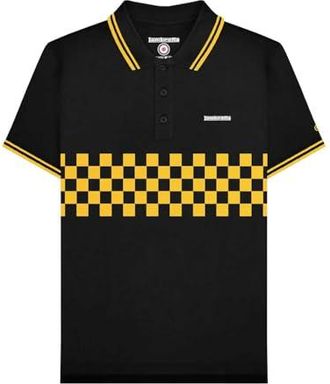Lambretta Polo ton pour homme, noir/dor&eacute;, 4XL
