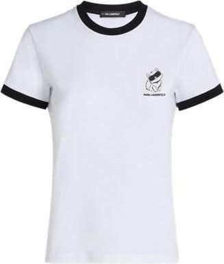 Karl Lagerfeld Tee-shirt col rond en coton