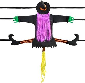 Generic Halloween-Dekorationen | Props 39,4 Zoll Lustiges festliches Ornament, Hexe, die in der Baumdekoration bricht, für die des Gartens des Festivals des H