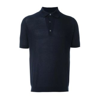 John Smedley Homme, Tops, Bleu, Taille: L Polo Chemises