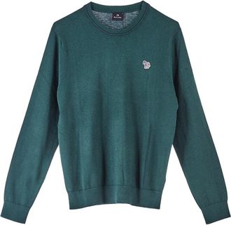 Paul Smith Homme, Pulls, Vert, Taille: XL Maglia Girocollo Zebra