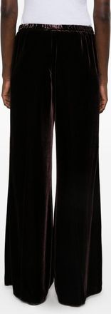 Forte_Forte Velvet Trousers - Burgundy