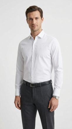 Replay Langarmhemd REPLAY, Herren, Gr. XXL, N-Gr, wei&szlig;, Web, Obermaterial: 97% Baumwolle, 3% Elasthan, unifarben, slim fit normal, 1-Knopf-Manschette, Hemden