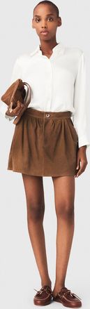 Maje Wei&szlig;e Hemdbluse Aus Seide - Maje