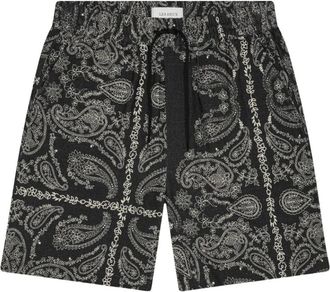 Les Deux Homme, Shorts, Noir, Taille: M Paisley AOP Shorts