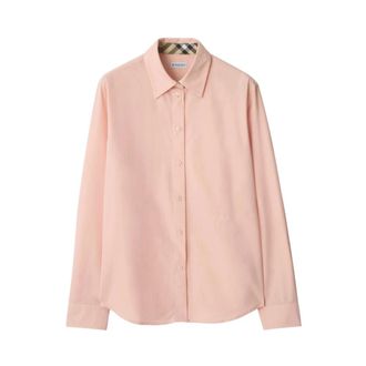 Burberry Rosa Gekn&ouml;pftes Langarmhemd - - Blouses & Shirts - Damen - Rosa - XS