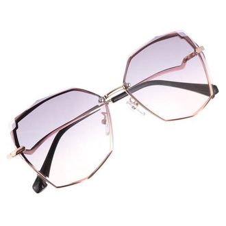 Garneck Lunettes de Soleil Polygonales Lot Protection UV Monture et PC Confort Ergonomique pour Femmes et Hommes