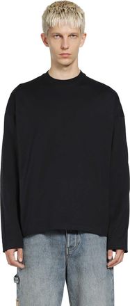 Jil Sander Cotton Crewneck Long Sleeve T-Shirt