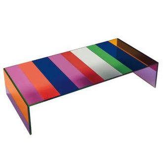 Glas Italia Table basse The Dark Side of the Moon - Multicolore - Cristal - Designer Piero Lissoni