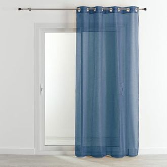 HOME MAISON com Gardine aus Etamin, mit Ösen, Blau, 140 x 260 cm
