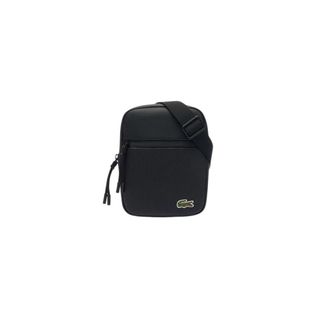 Lacoste Kinder Canvas Schultertasche mit Rei&szlig;verschluss - - Bags - Herren - Schwarzk - ONE SIZE
