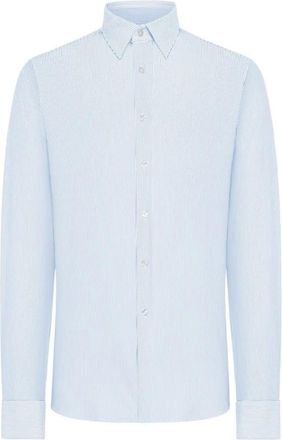 Roberto Ricci Design Rrd, Homme, Chemises, Bleu, Taille: 2XL Oxford Jacquard Stripe Shirt