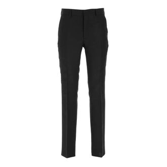 Fendi Klassische Wollseidenhose - - Trousers - Herren - Schwarzk - M