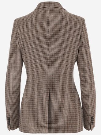 Tagliatore Womens Single-Breasted Wool Jacket Multicolour