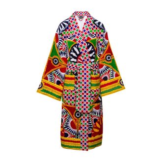 Dolce & Gabbana Homme, V&ecirc;tements de nuit et de d&eacute;tente, Multicolore, Taille: S Peignoir en coton &eacute;ponge