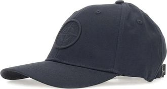Stone Island Homme, Accessoires, Bleu, Taille: ONE Size Casquette de baseball en coton