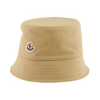 Moncler Beiger Baumwoll-Eimerhut - - Accessories - Damen - Beige - S