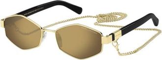 Marc Jacobs Marc 496/S Lunettes Gold Black, 55/17/140 pour femme, Noir doré, 55/17/140