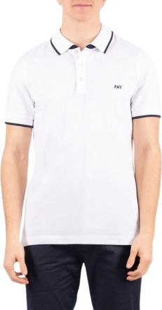Fay Homme, Tops, Blanc, Taille: L Cotton Polo