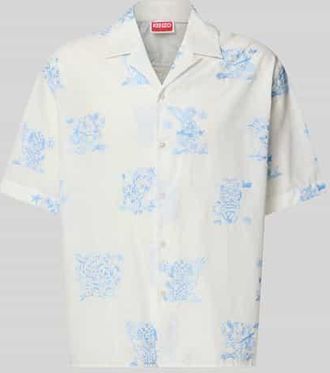 Kenzo Freizeithemd mit Allover-Motiv-Stitching