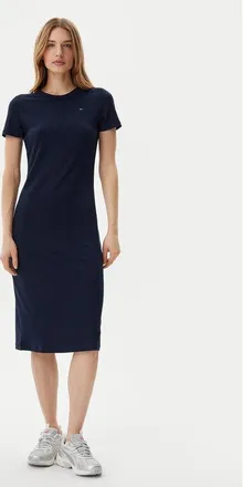 Tommy Jeans Kleid f&uuml;r den Alltag DW0DW19721 Dunkelblau Slim Fit