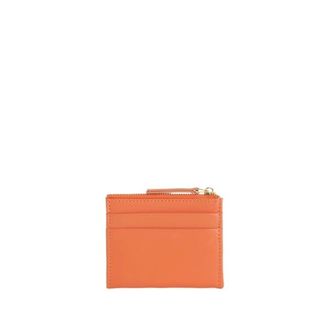 Saison 1865 Kartenetui aus Leder - Orange