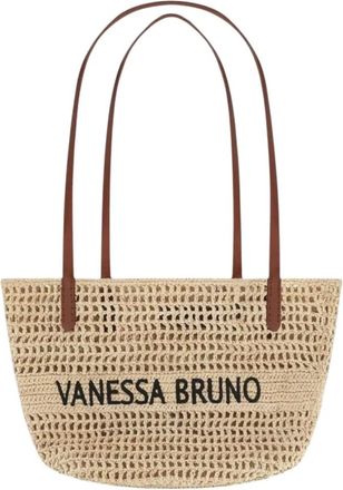Vanessa Bruno Femme, Sacs, Beige, Taille: ONE Size Tote Bags