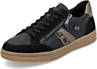 Remonte Damen Low-Top Sneaker D0700, Frauen Halbschuhe,lose Einlage,wasserabweisend,remonteTEX,Freizeit,sportlich,straßenschuhe,schwarz Kombi (03),36 EU