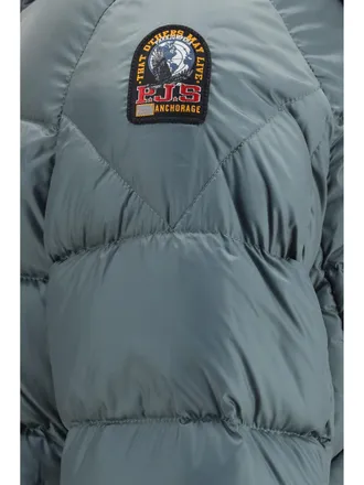 Parajumpers Mens Puffer Jacket Pharrel Green-Blue Duck Down (inner) Padded & Green/blue