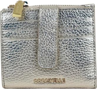 Coccinelle Femme, Accessoires, Jaune, Taille: ONE Size Metallic Soft Small Wallet