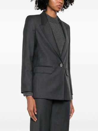 Max Mara Womens Tailored Suit Virgin Wool Dark Grey Dress