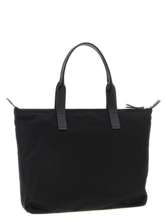 Dolce & Gabbana Mens Nylon With Leather Trim Tote Black Polyamide Acrylic