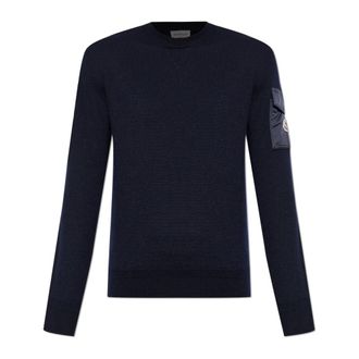 Moncler Herren, Strickwaren, Blau, SGr&ouml;&szlig;e