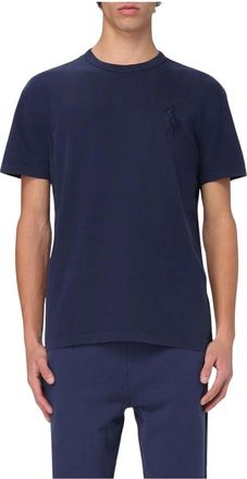 Polo Ralph Lauren Homme, Tops, Bleu, Taille: L Short Sleeve Crew Neck Tee