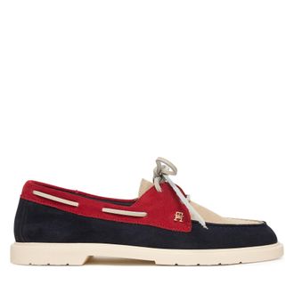 Tommy Hilfiger Mokassins Tommy Hilfiger Light Suede Boat Shoe FW0FW09337 Dunkelblau