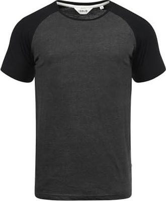 Solid SDBastian Homme T-Shirt &agrave; Manches Courtes et col Rond M&eacute;lange de Coton Regular Fit, Taille:XL, Couleur:Dark Grey Melange (8288)