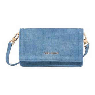 Carlo Colucci Portemonnaie mit Trageriemen - - Bags - Damen - Blau - ONE SIZE