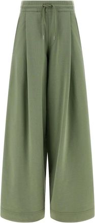 Dries Van Noten Femme, Pantalons, Vert, Taille: 36 FR Hadium M&eacute;lange Gauze Cotton Pantalons