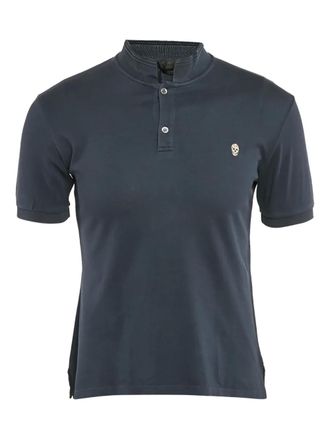 Alexander McQueen polo à détail tête de mort - Gris