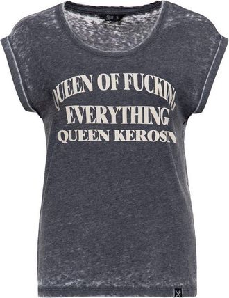 Queen Kerosin Print-Shirt Queen Of Fucking Everything (1-tlg) mit Statement-Druck