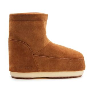 Moon Boot Femme, Chaussures, Brun, Taille: 39 EU Bottes dHiver en Cuir Marron Imperm&eacute;ables