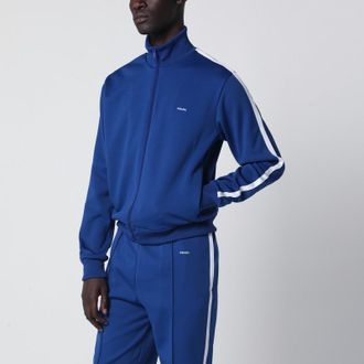 Prada Blueette/white technical fabric sweatshirt